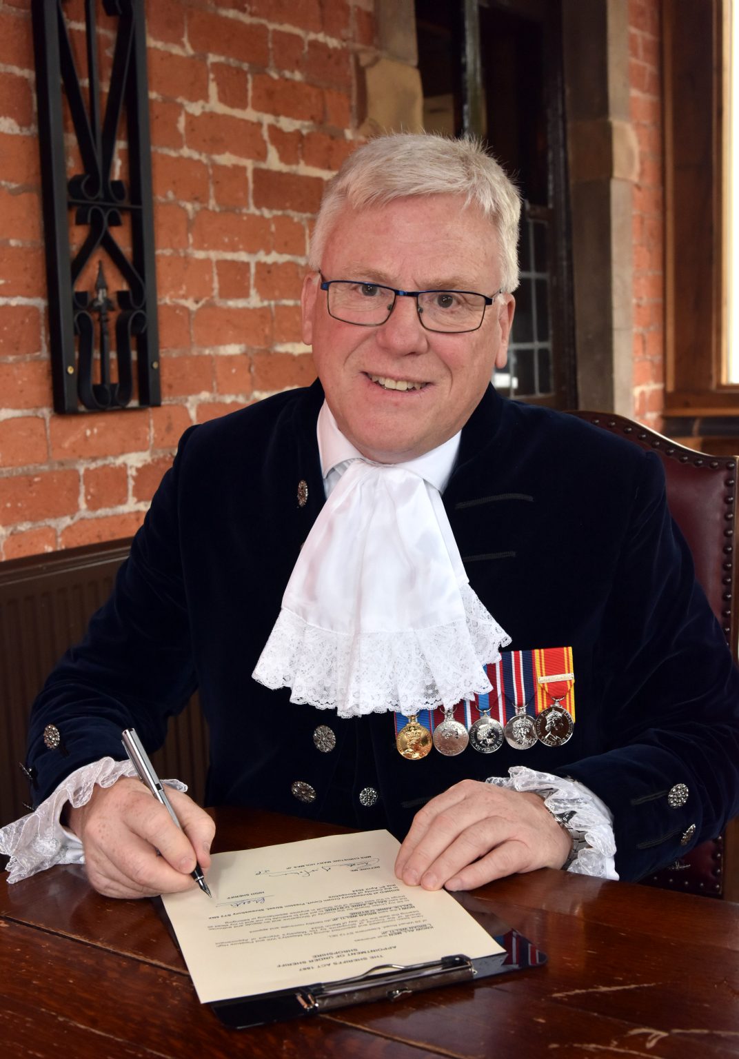 The High Sheriff of Shropshire | King's representative of the county.